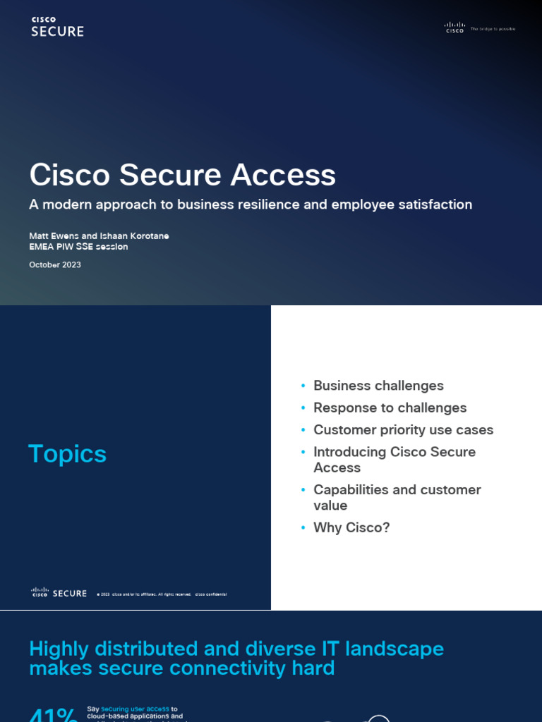 Piw Cisco Secure Access Sse Overview Pdf Security Computer Security