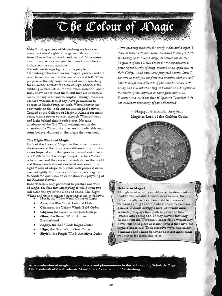 The Colour of Magic | Download Free PDF | Metals | Magician (Fantasy)