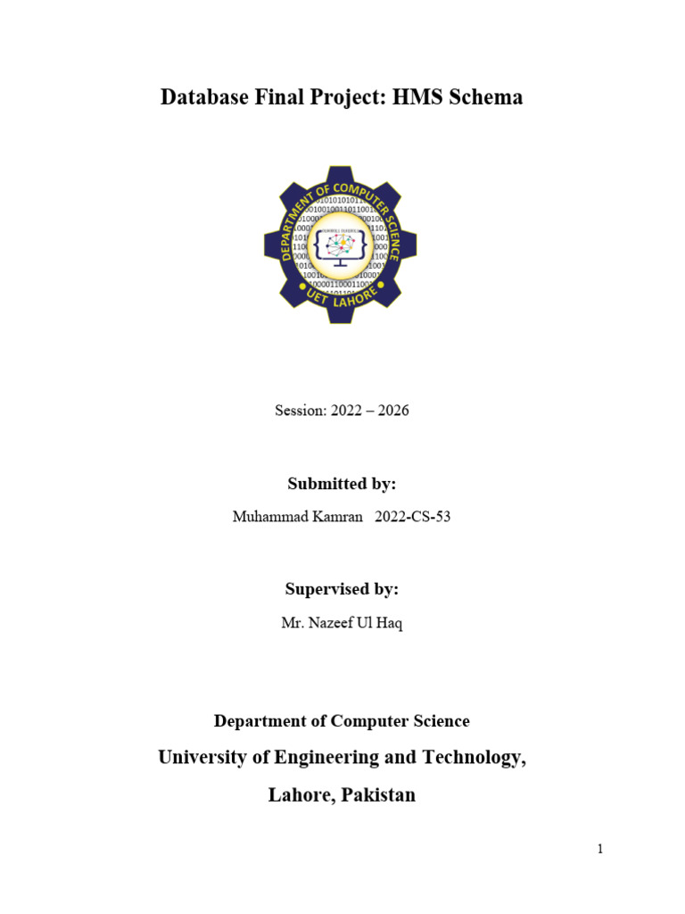 Database Final Project Report | PDF | Health Care | Databases Database Final Project Report | PDF | Health Care | Databases