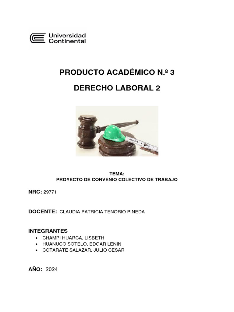 Pa 3 Derecho Laboral 2 | PDF | Derecho laboral | Organización Internacional del Trabajo