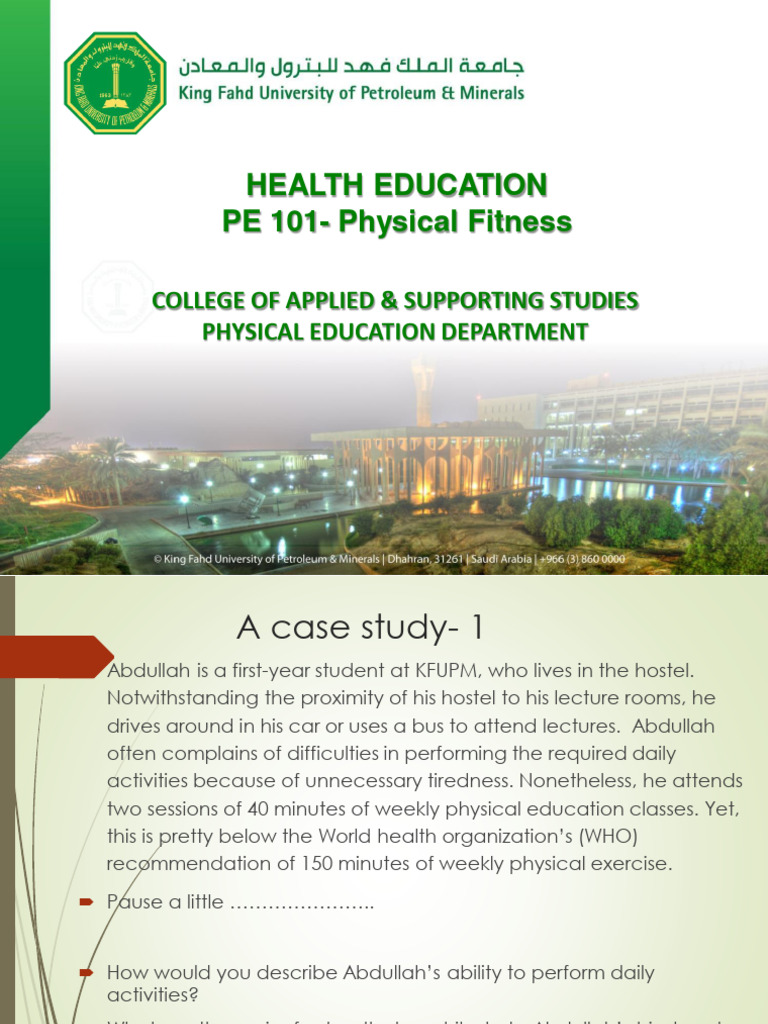 PE 101 - Physical Fitness Assessmment | PDF | Physical Fitness | Obesity