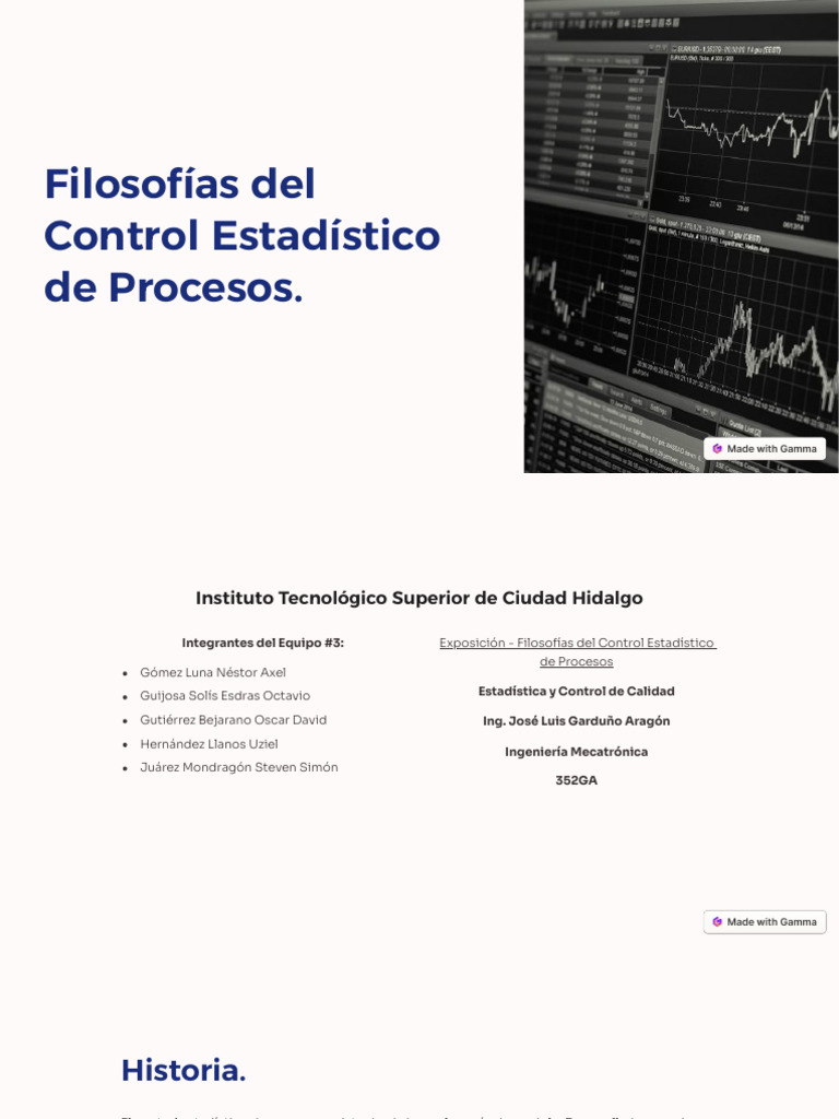 Filosofias Del Control Estadistico de Procesos | PDF | Business