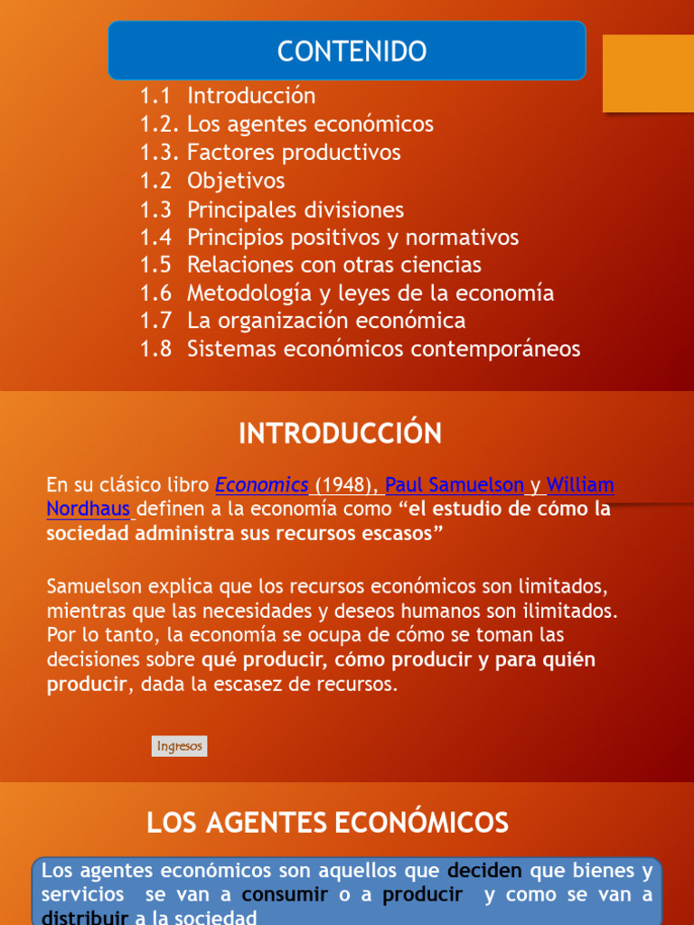 M-M-T1-Fundam Economía-2024 | PDF | Ciencias económicas | Factores de ...