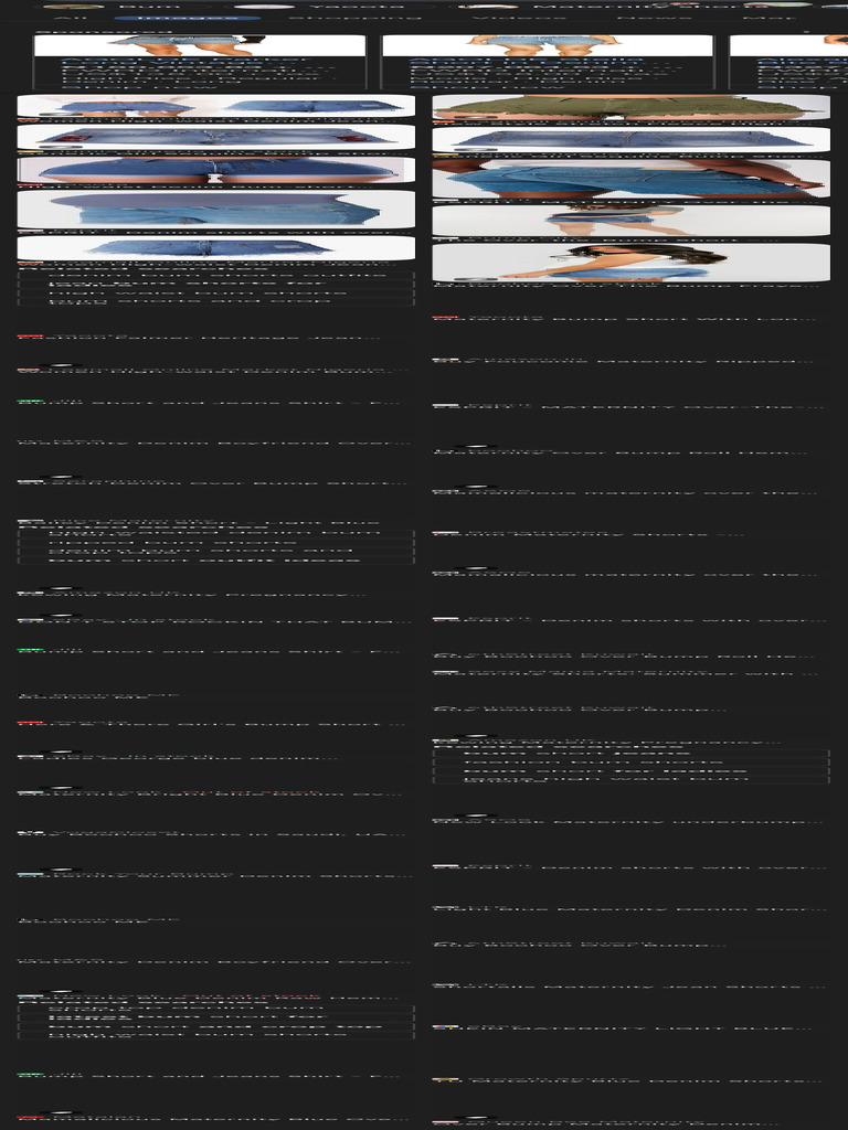 Bump Short Jean - Google Search | PDF | Jeans | Fashion