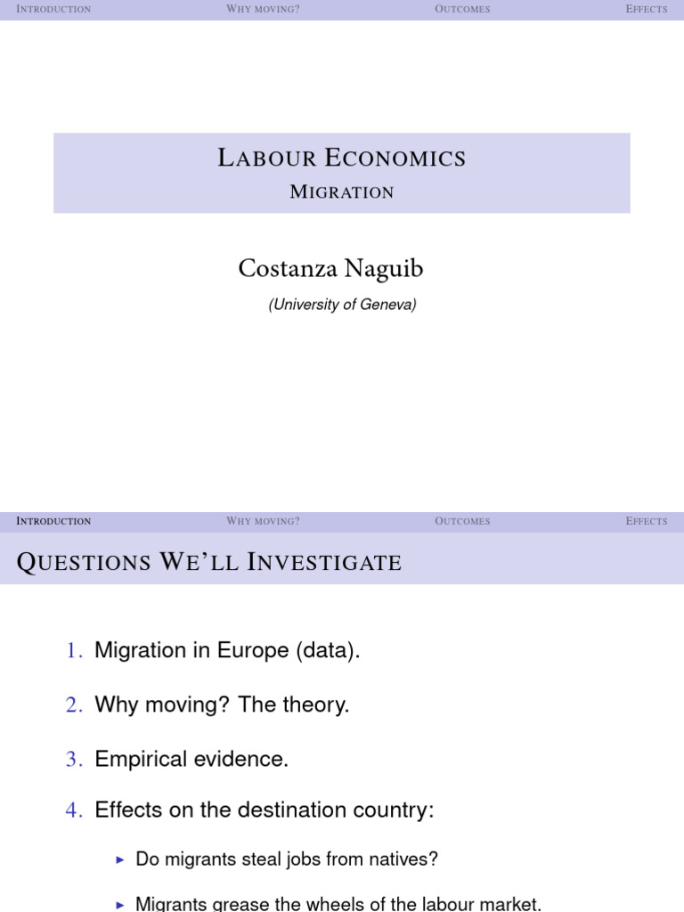 Migration2018 Handout | PDF | Human Migration | Immigration