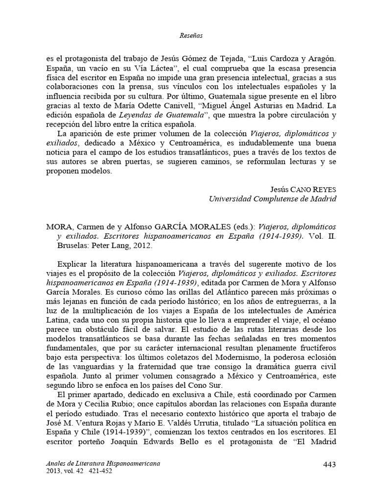 Mora Carmen de y Alfonso Garcia Morales | PDF