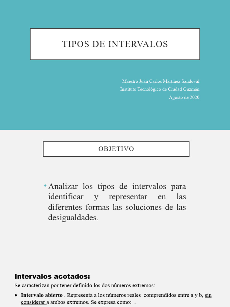Presentación Tipos De Intervalos Pdf 9768