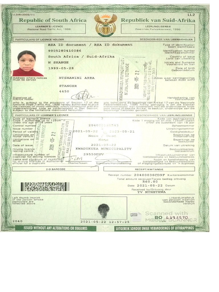 Leaners License | PDF