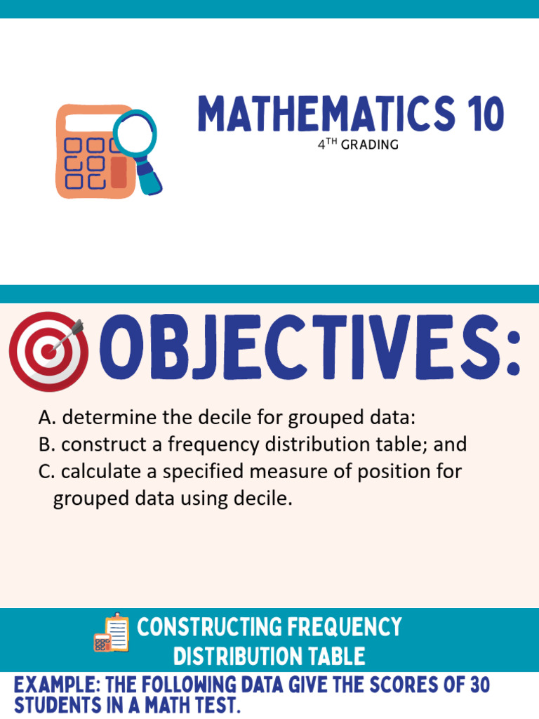 04-17-24 - Deciles For Grouped Data | PDF | Interval (Music)