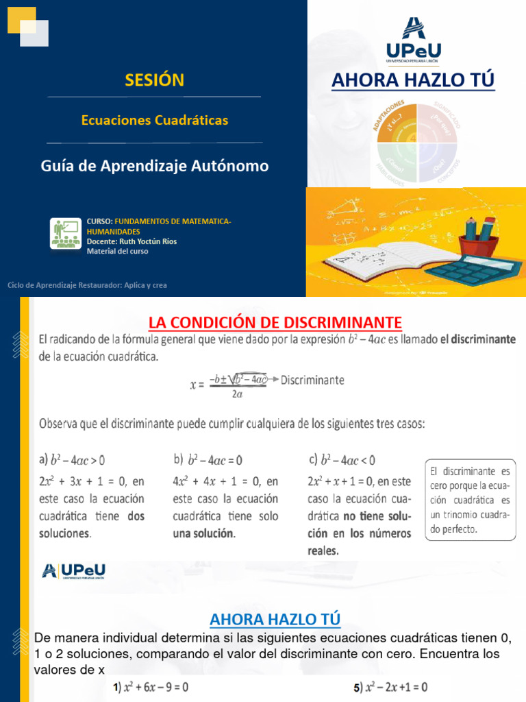 Sesión: Ahora Hazlo Tú | PDF