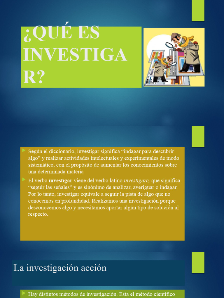 Qué Es Investigar | PDF | Investigación cuantitativa | Observación