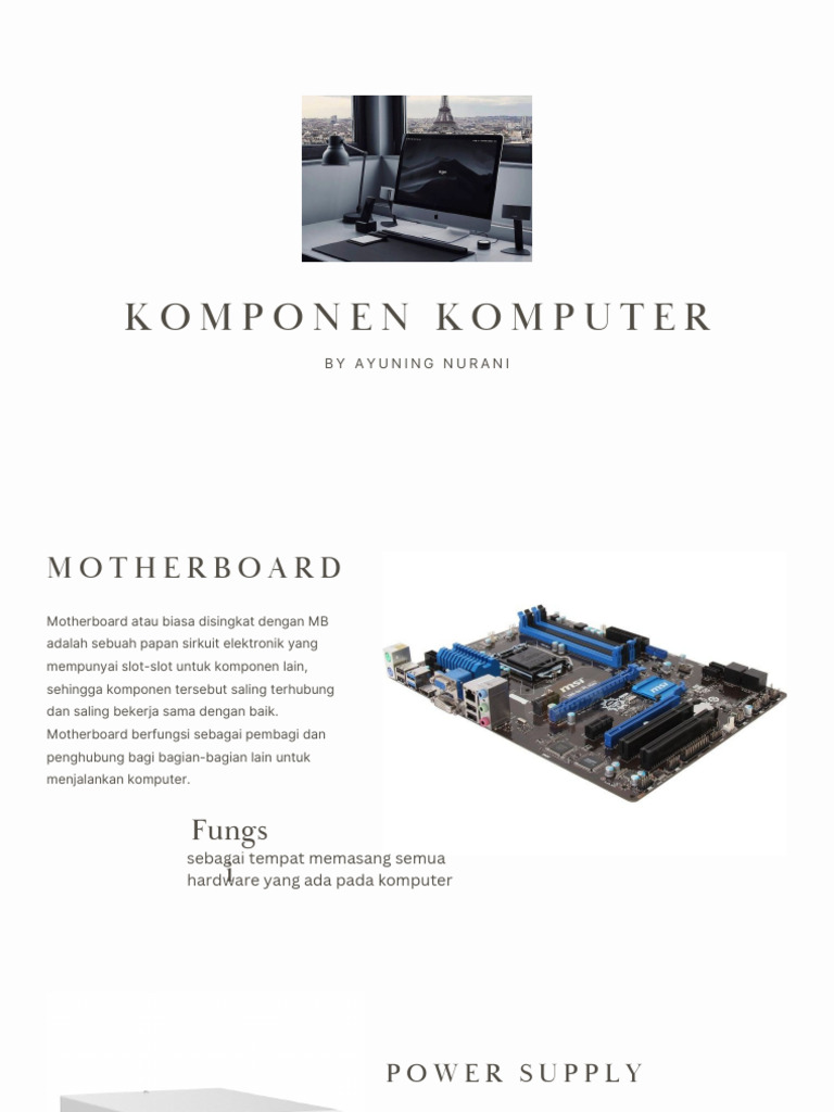 Komponen Komputer - 20230903 - 203724 - 0000 | PDF