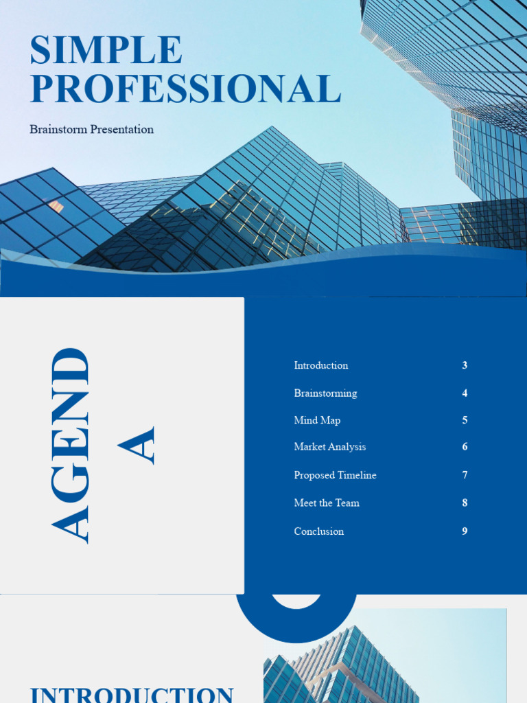 Simple Professional Brainstorm Presentation | PDF | Human Communication