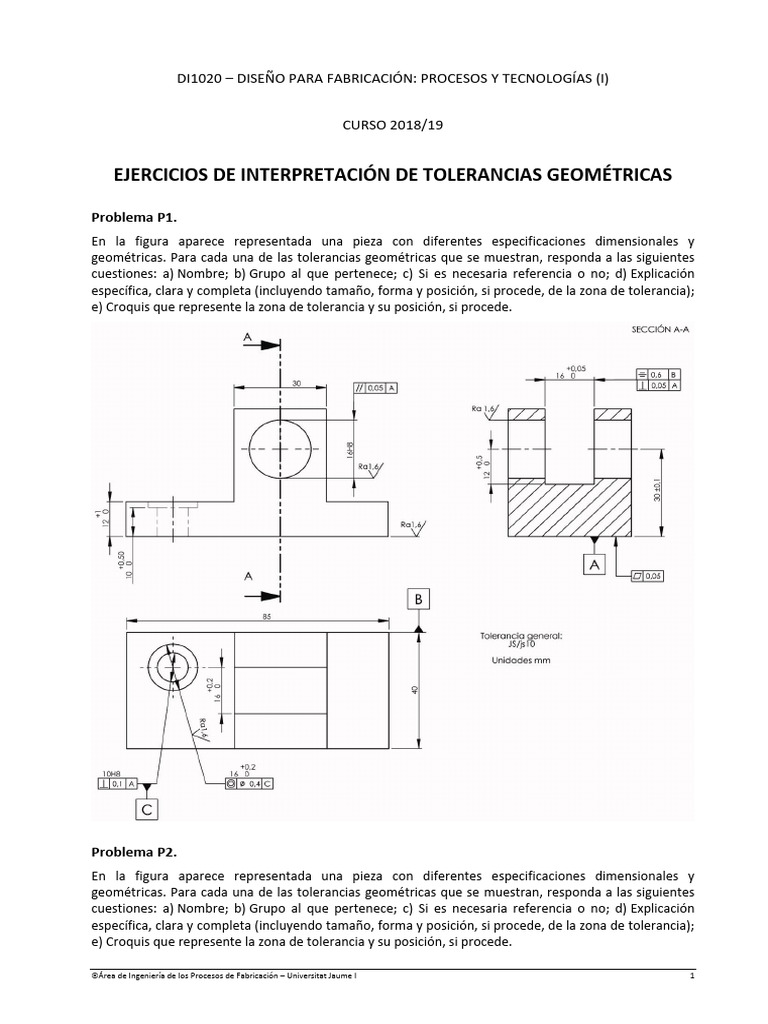Interpretación de Tolerancias Geométricas | PDF | Ingeniería
