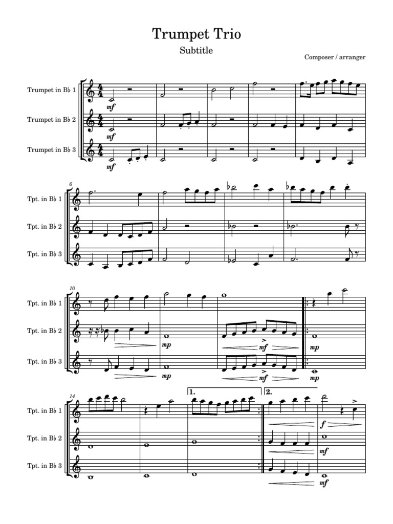 Trumpet Trio | PDF