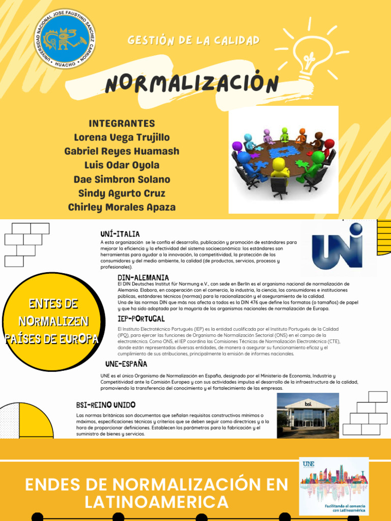 T09 - Equipo #3 - Normalización | PDF | Calidad (comercial) | Estandarización