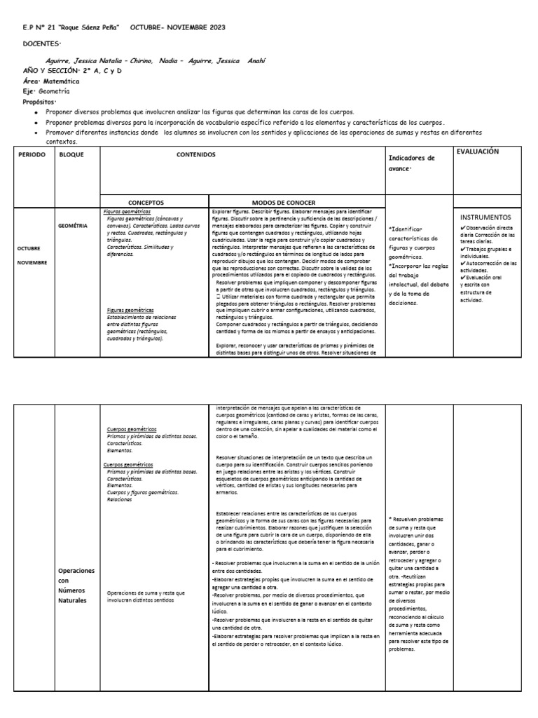 2do SEC 5 MAT. OCT NOV | PDF | Rectángulo | Triángulo