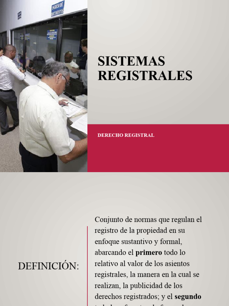 Sistema Registrales | PDF | Propiedad | Gobierno