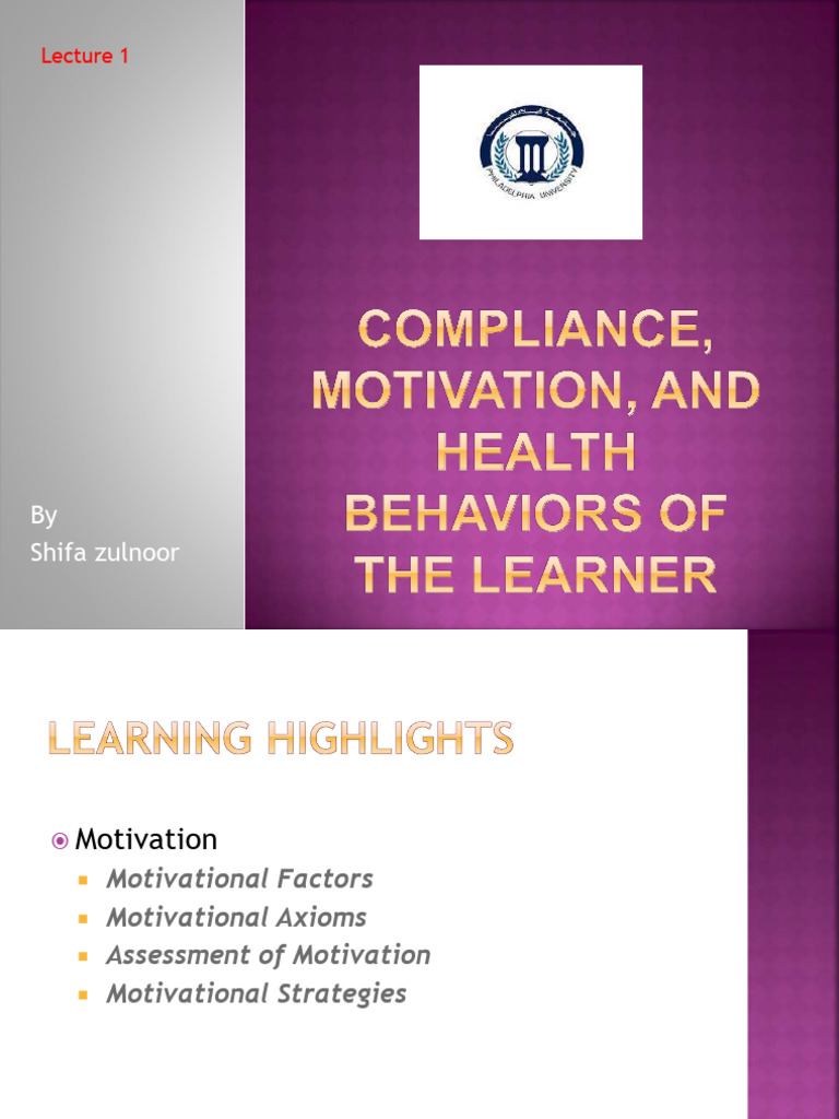 HE Chapter 6 Lecture 1 | PDF | Motivational | Motivation HE Chapter 6 Lecture 1 | PDF | Motivational | Motivation