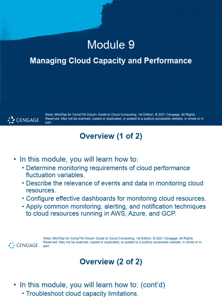 Cloud+ Mod09 - FINAL | PDF | Cloud Computing | Computing