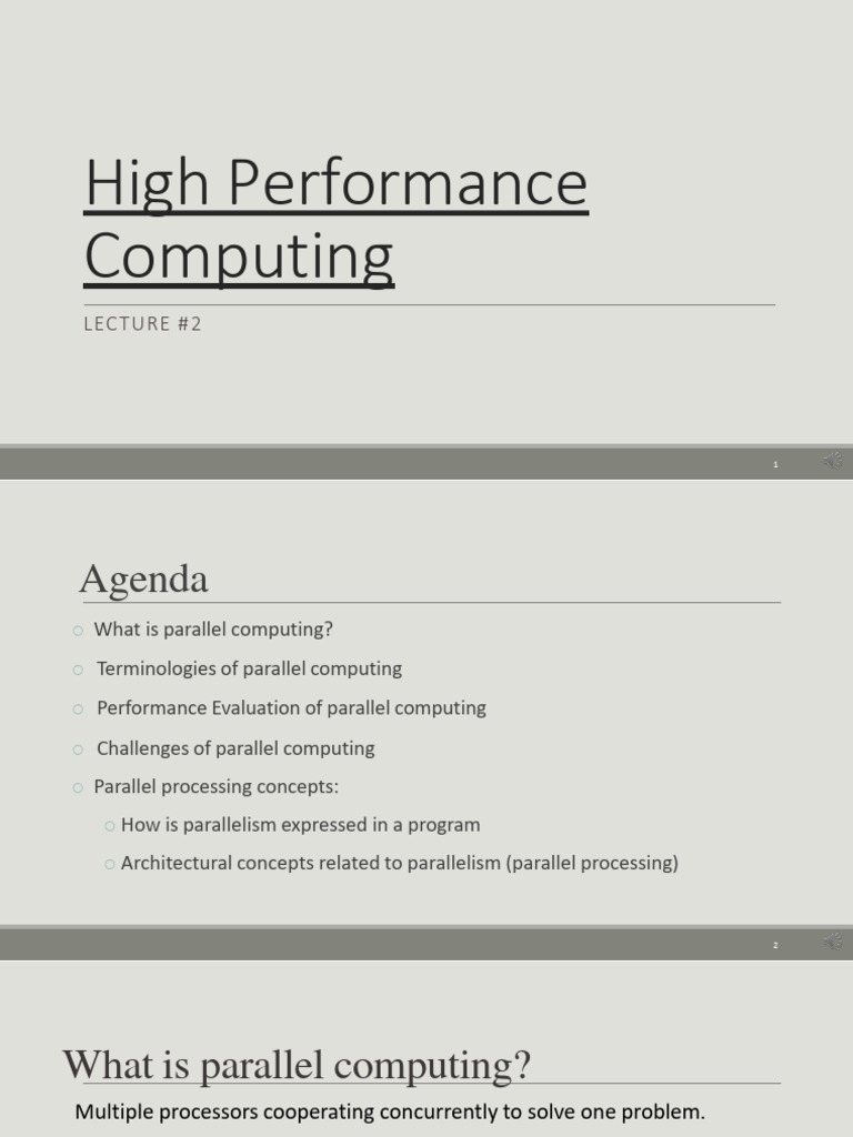 Lecture 2 | Download Free PDF | Parallel Computing | Scalability