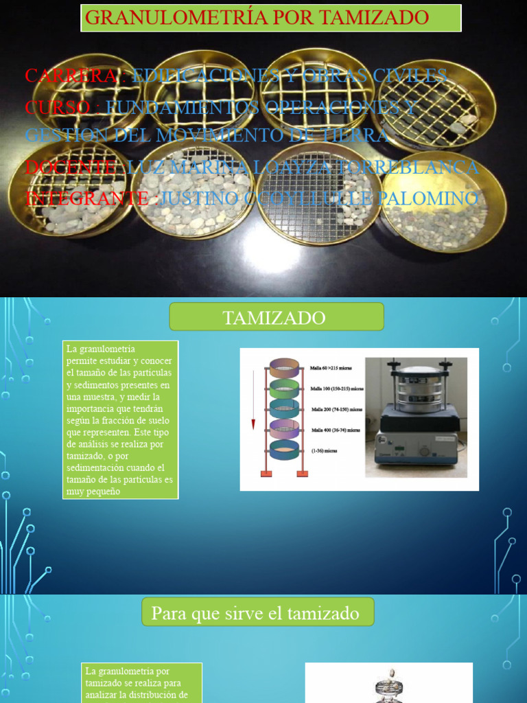 Granulometría y Tamizado de Suelos | PDF