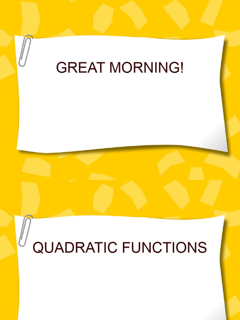 Quadratic - Functions - (GRAPH) | PDF | Mathematical Concepts ...