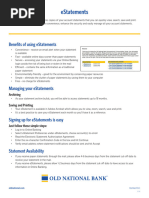 Accessing CIBC eStatements Guide | PDF | Banks | Online Banking