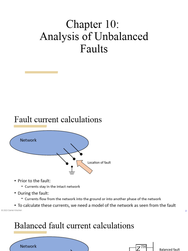 Chapter 10 - Unbalanced Faults | PDF | Electrical Engineering | Electricity