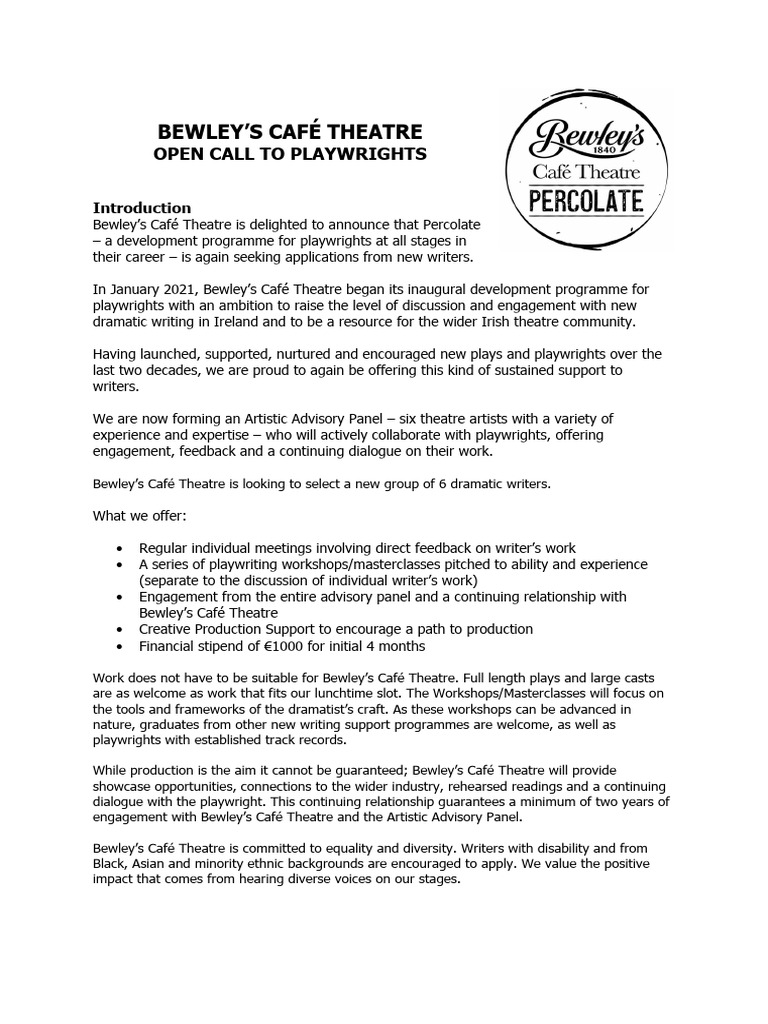 BCT Percolate Application 2023 | PDF | Art