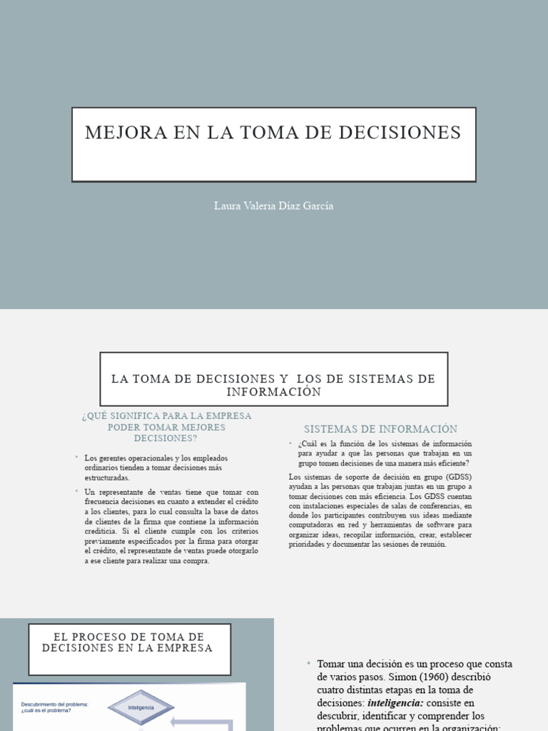 toma de decisiones | PDF | Toma de decisiones | Business