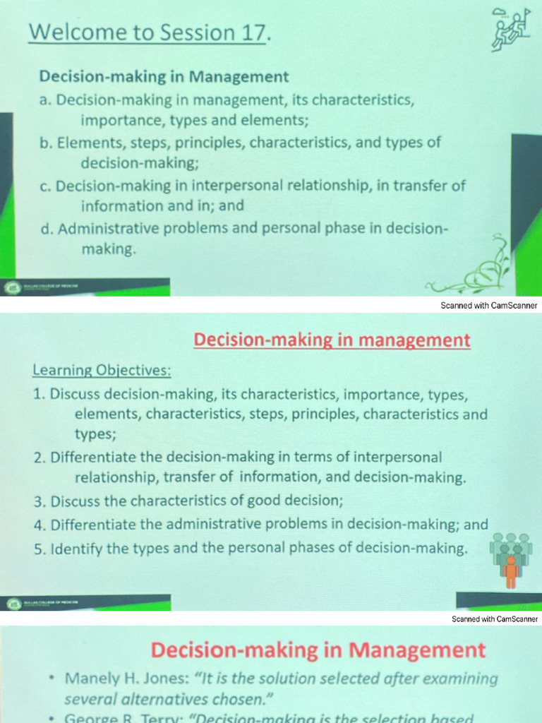Decision Making Management | PDF
