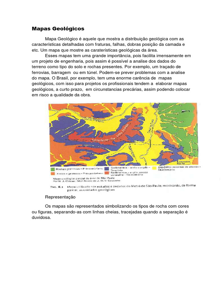 Importância dos Mapas Geológicos | PDF | Mapa | Geologia