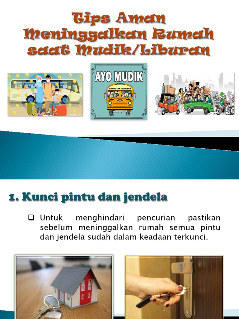 Tips Mudik Aman | PDF | Bisnis | Memasak, Makanan, & Anggur