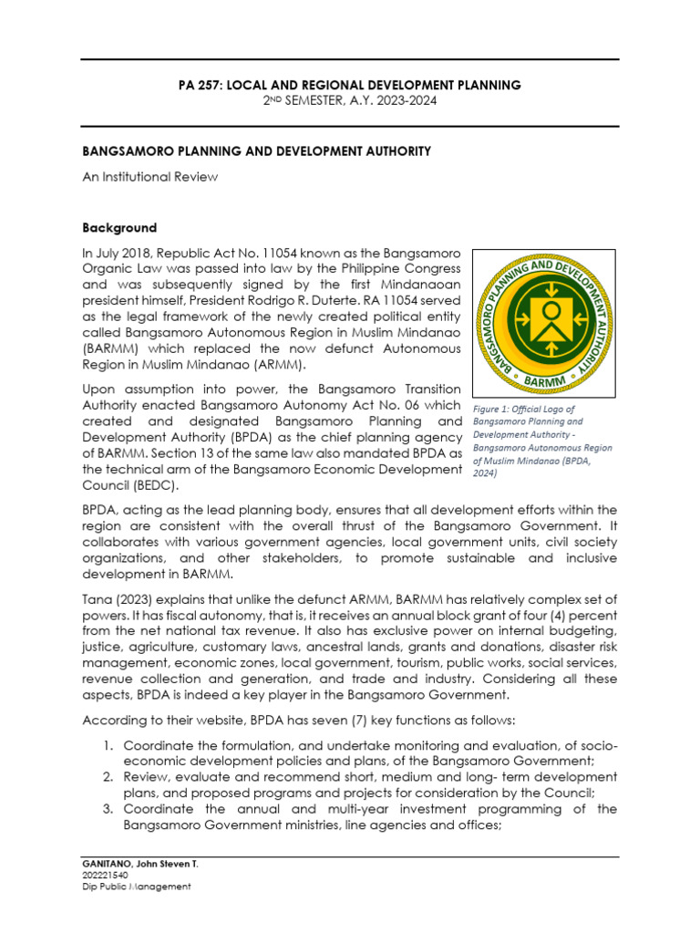 BPDA Organizational Structure Overview | PDF