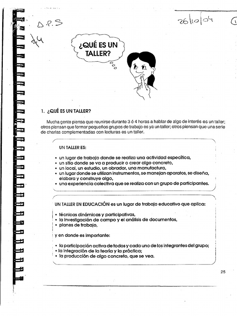 que es un taller | PDF