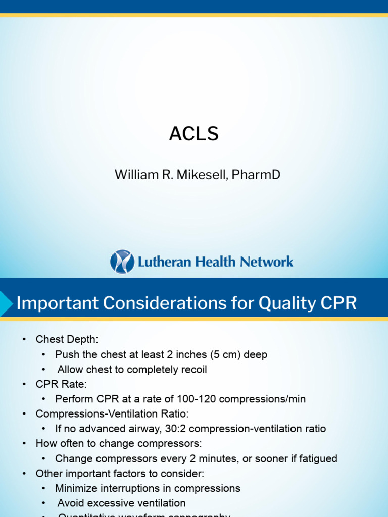 Topic Discussion Acls | PDF | Cardiopulmonary Resuscitation | Cardiac Arrest