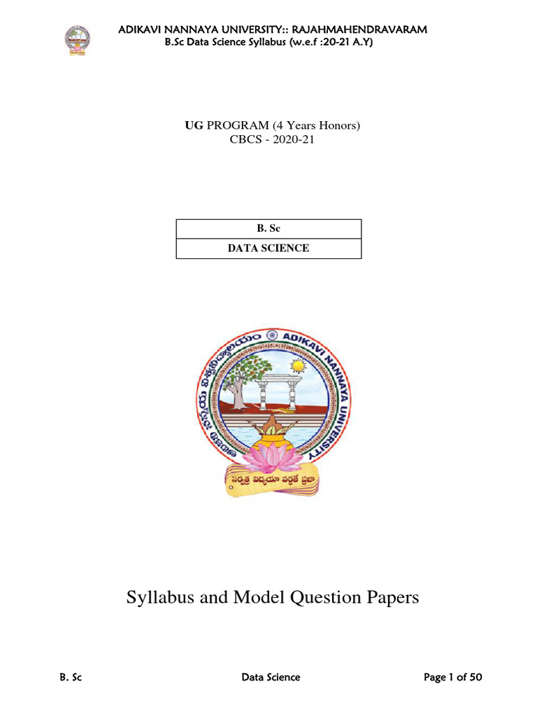 B. SC - Data Science | PDF | Apache Spark | Apache Hadoop