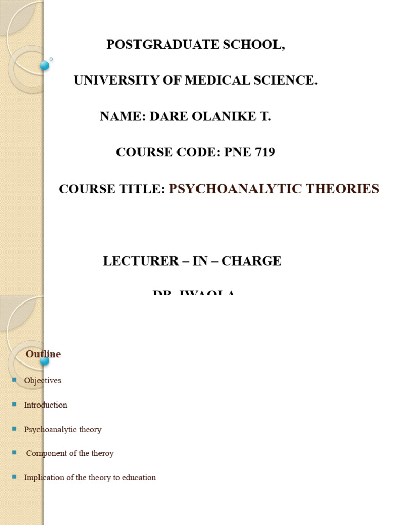 Psychoanalysis | PDF | Id | Psychoanalysis