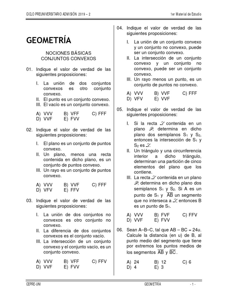 Problemas de Geometría | PDF | Triángulo | Conjunto convexo