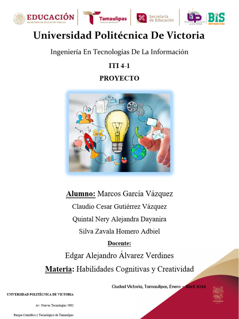 U1 Proyecto.-Habilidades | PDF | Cognición