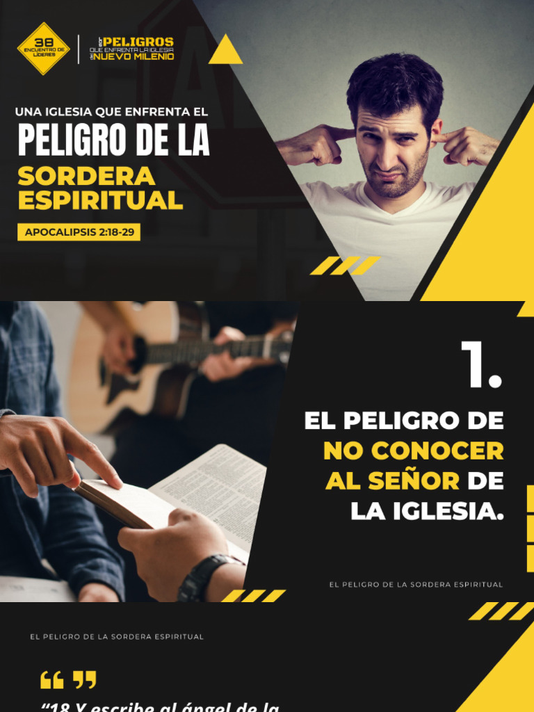 EL PELIGRO DE LA SORDERA ESPIRITUAL - REV. ROGER VERGARA Libro | PDF
