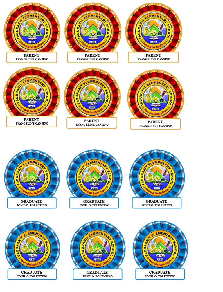 Ribbon Head - Parent & Graduates 2024 | PDF