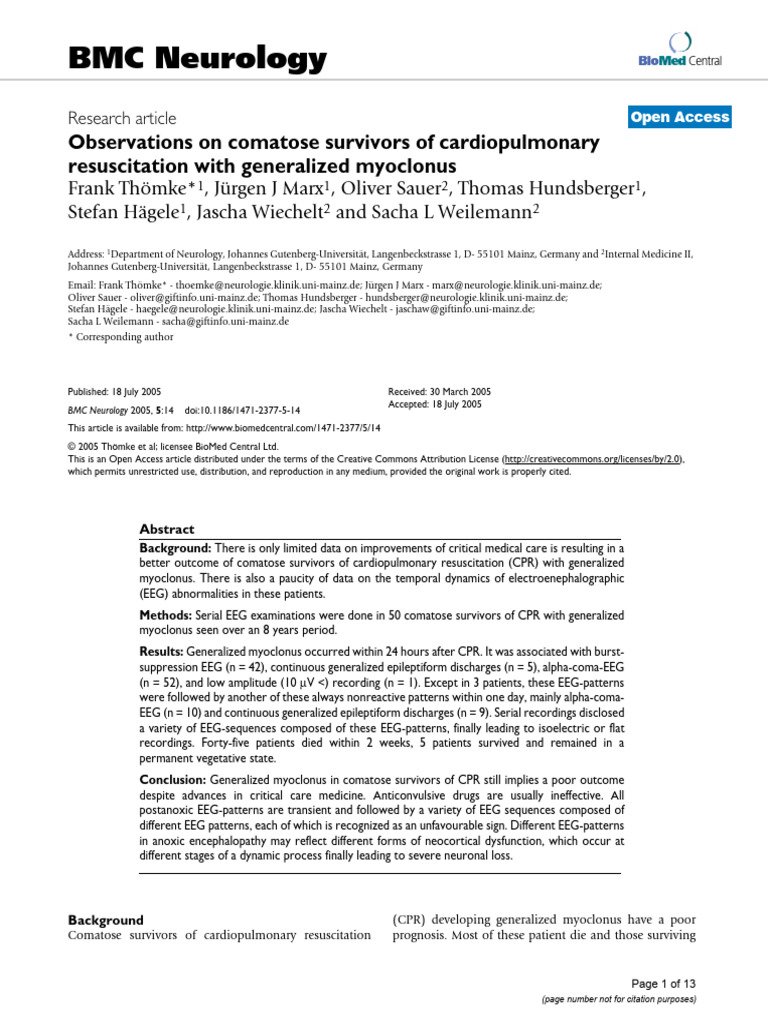 Observations On Comatose Survivors of Cardiopulmon - 230331 - 134931 ...