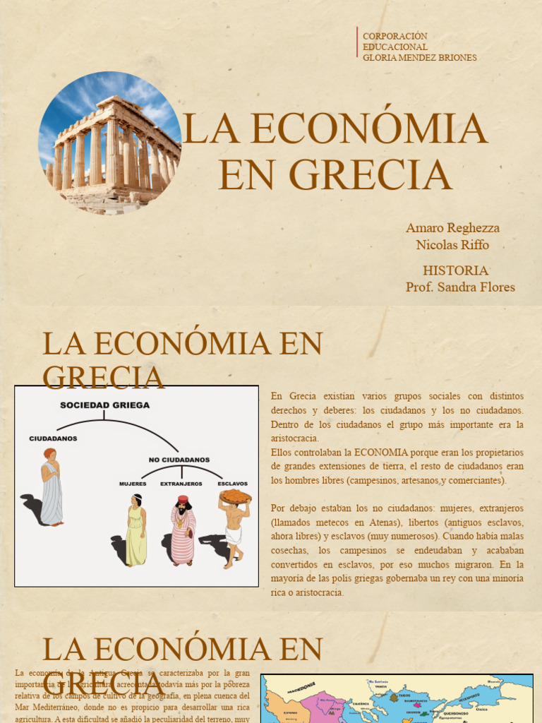 Presentacion Economia Grecia | PDF | Antigua Grecia | Economias