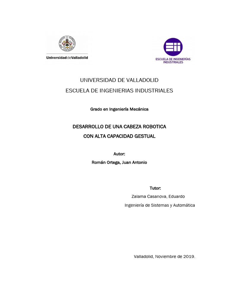 TFG I 1449 | PDF | Robot | Robótica