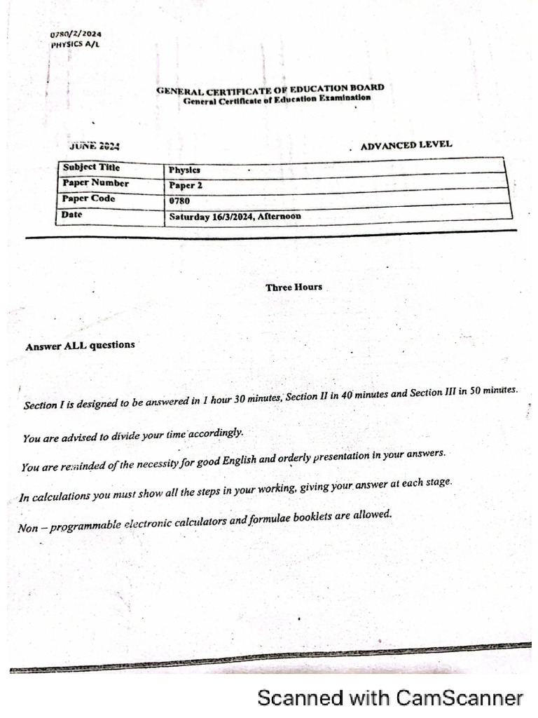 SWRM-2024 Physics | PDF