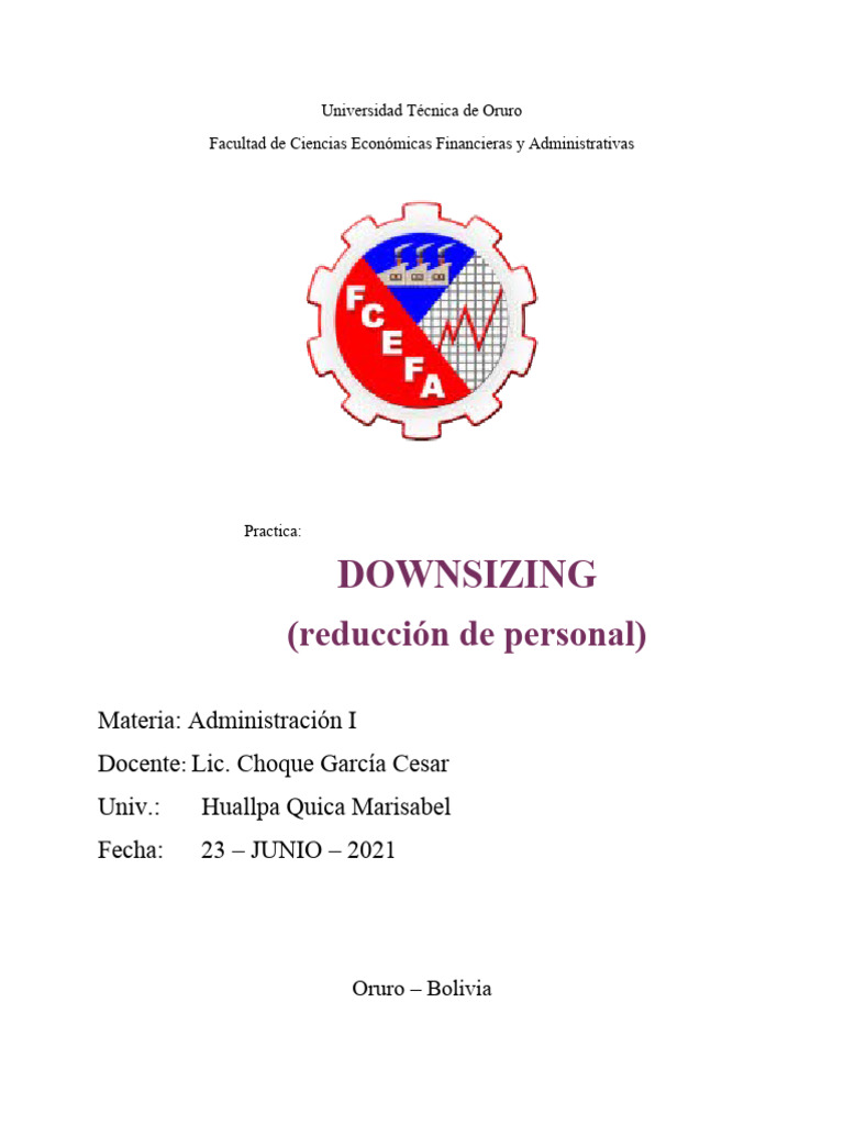 Downsizing: Estrategias y Efectos Empresariales | PDF | Business | Combustible diesel