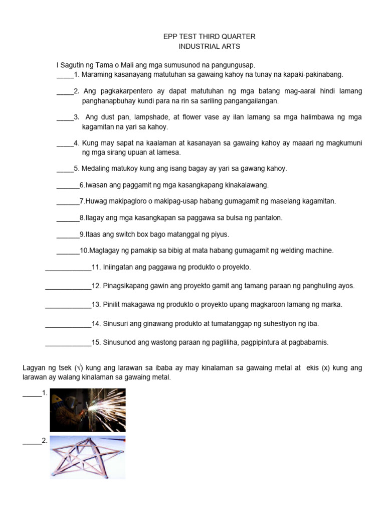 PT - Epp-Ia 5 - Q1 | PDF