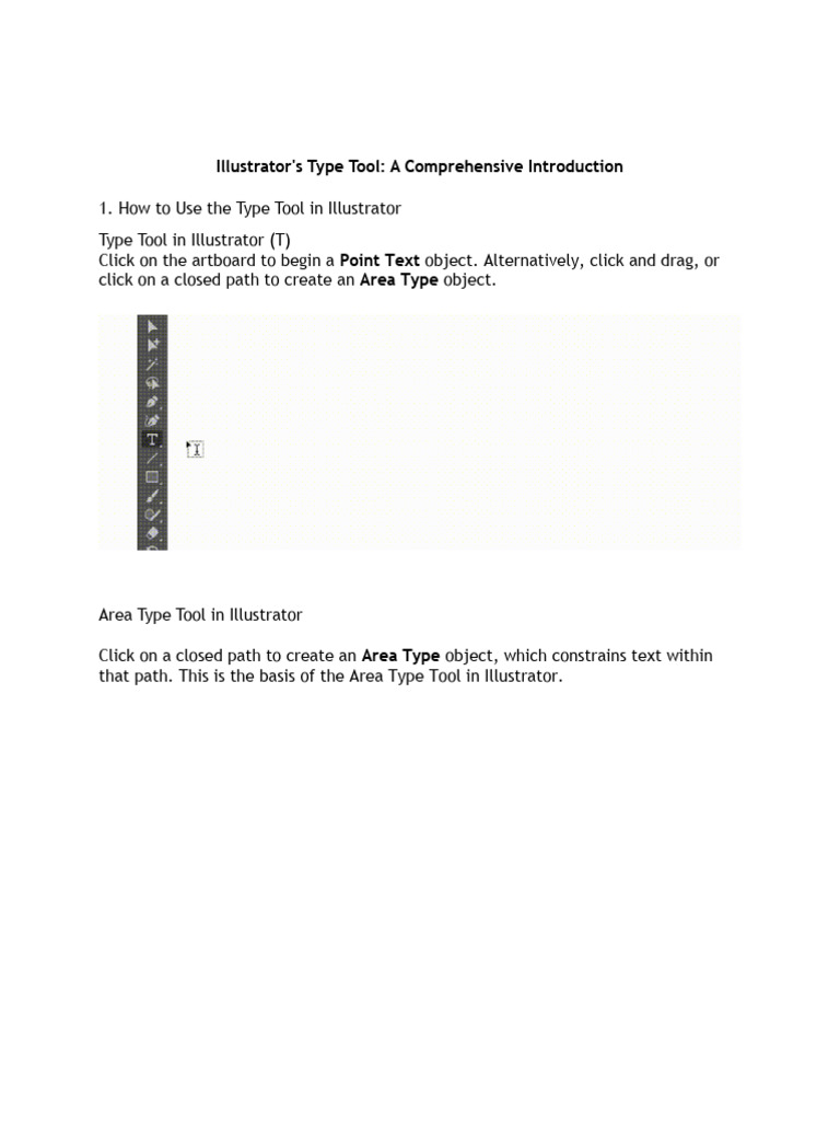 Illustrator Type Tool | PDF | Typefaces | Software
